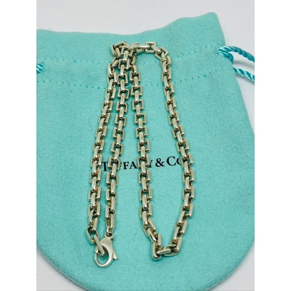 Tiffany & Co. | Jewelry | Tiffany Co 925 Sterling Silver Box Link Chain ...